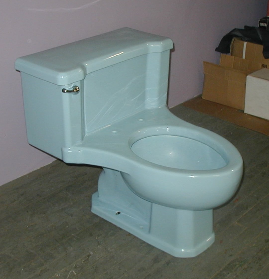 Blue Toilet One Piece Vintage Original Art Deco - Etsy