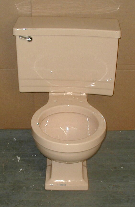 Peach Vintage Toilet Rheem Richmond Bathroom Big Flush - Etsy
