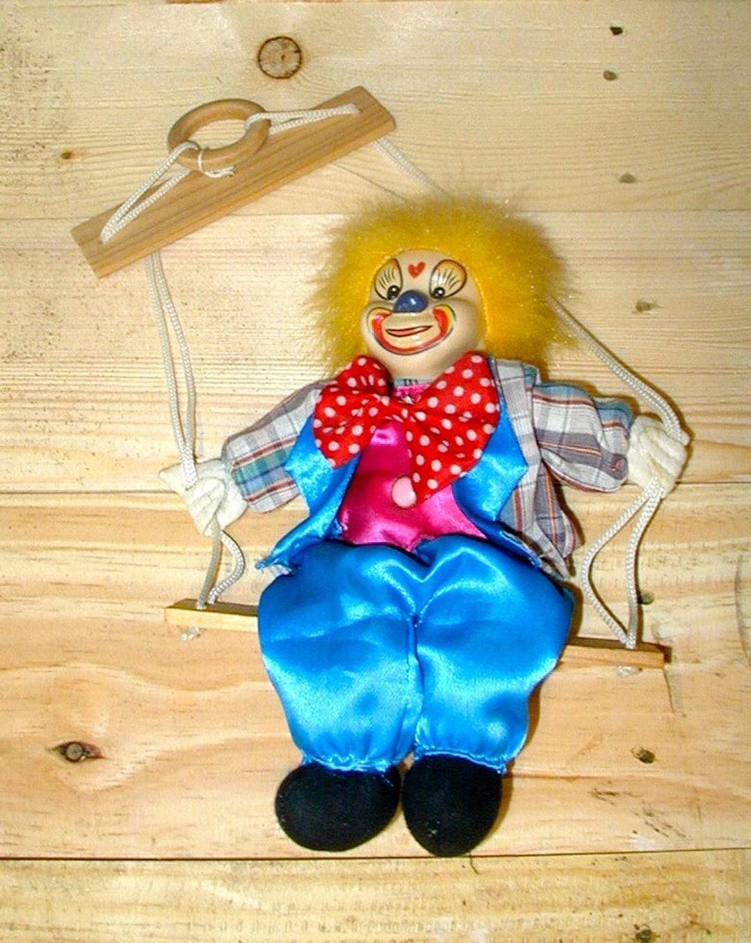 Clown on swing vintage doll - Etsy Österreich