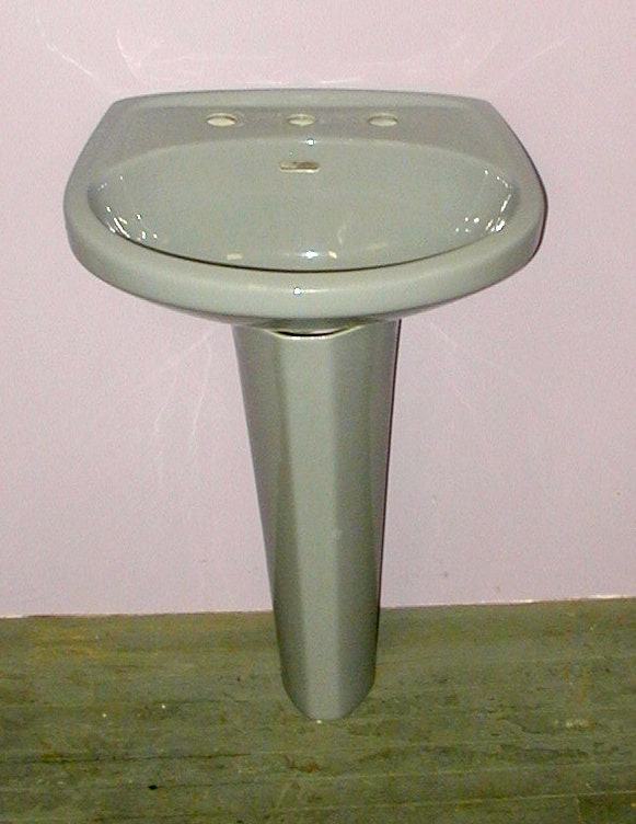 Charcoal Grey Ceramic Pedestal Sink Wall and Floor Mount - Etsy