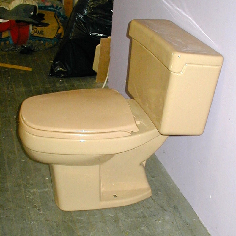 Beige Light Brown Coffee Color Toilet Vintage Bathroom - Etsy
