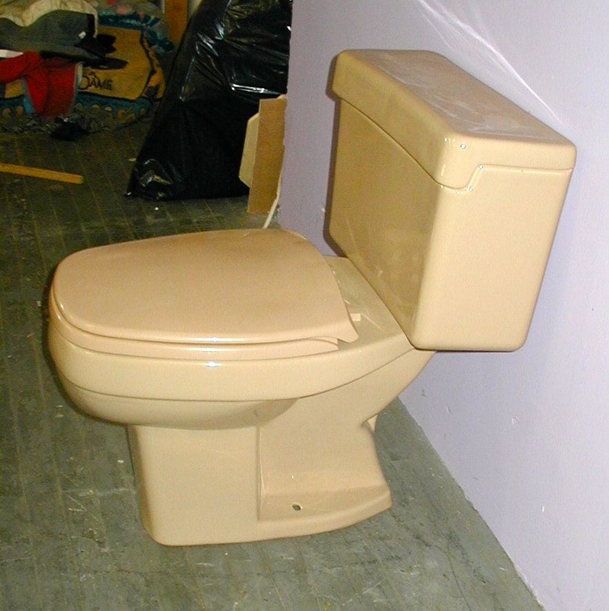 Beige Light Brown Coffee Color Toilet Vintage Bathroom - Etsy