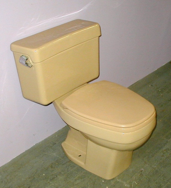 Beige Light Brown Coffee Color Toilet Vintage Bathroom - Etsy