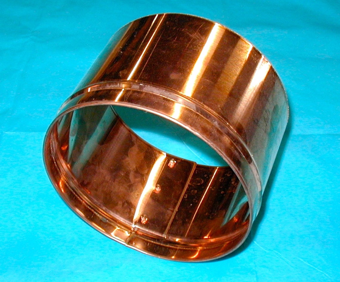 6 diameter solid copper slug ring garden plant flower | Etsy