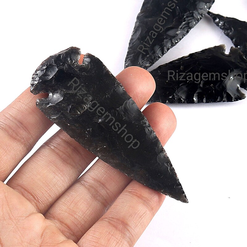 Obsidian Spearhead - Etsy