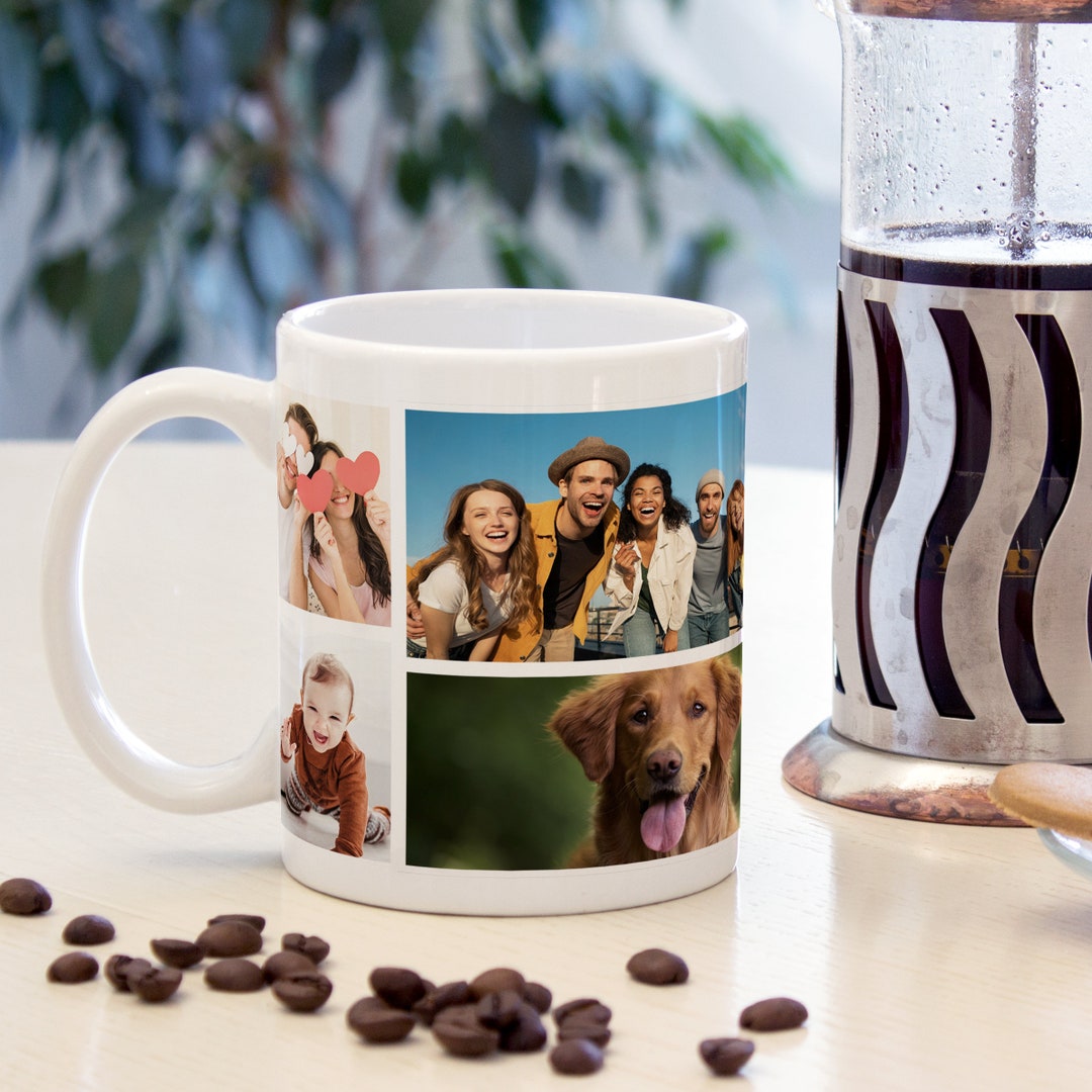 Custom Photo Collage Mug Design Your Own Personalized Coffee - Etsy
