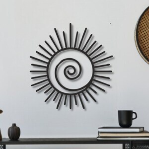Sun Metal Wall Art, Sun Metal Wall Decor, Home Wall Decor, Office Wall ...