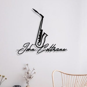 Jazz Music Saxophone Metal Wall Decor, Unique Wall Decor, Jazz Bar ...