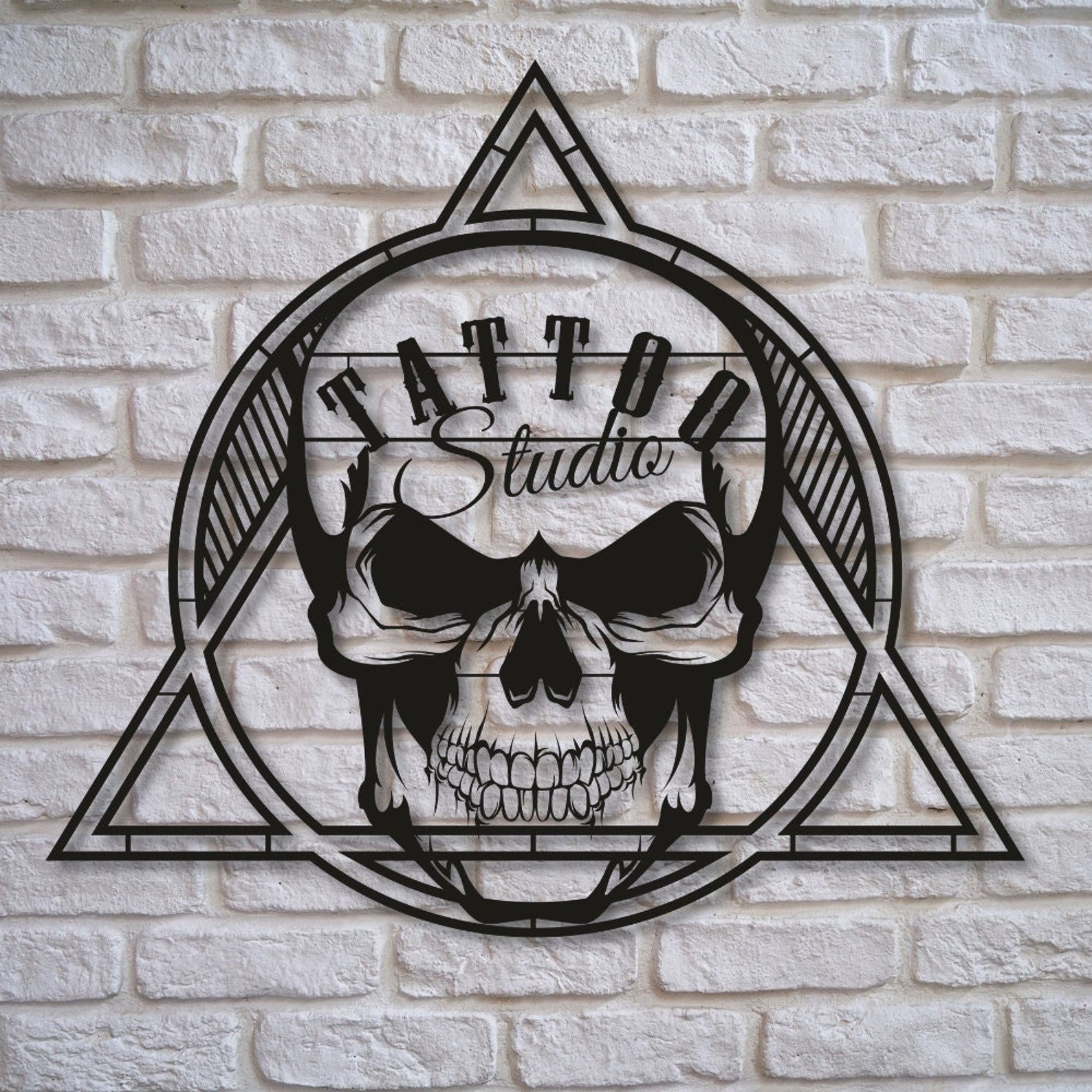 Custom Skull Tattoo Studio Metal Sign – Personalized Wall Art - Etsy