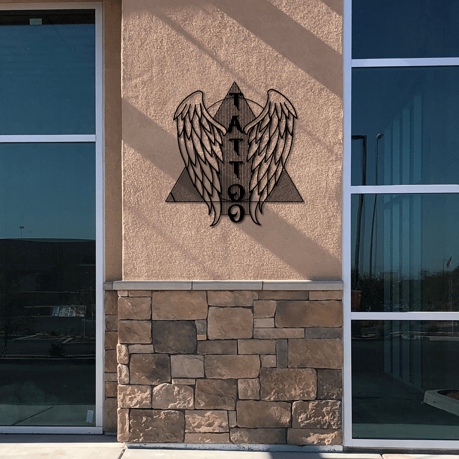 Tattoo and Angel Wings Metal Wall Art Tattoo Wall Art Tattoo - Etsy