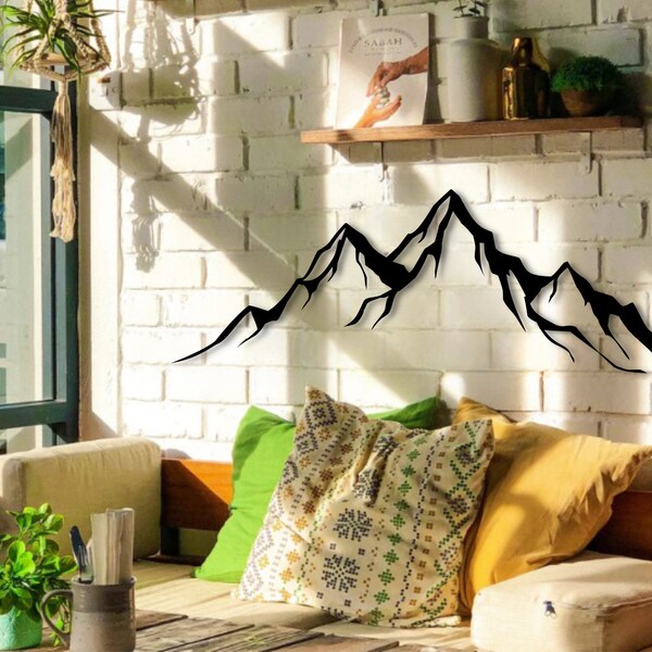 Mountain and Forest Metal Wall Decor - Etsy