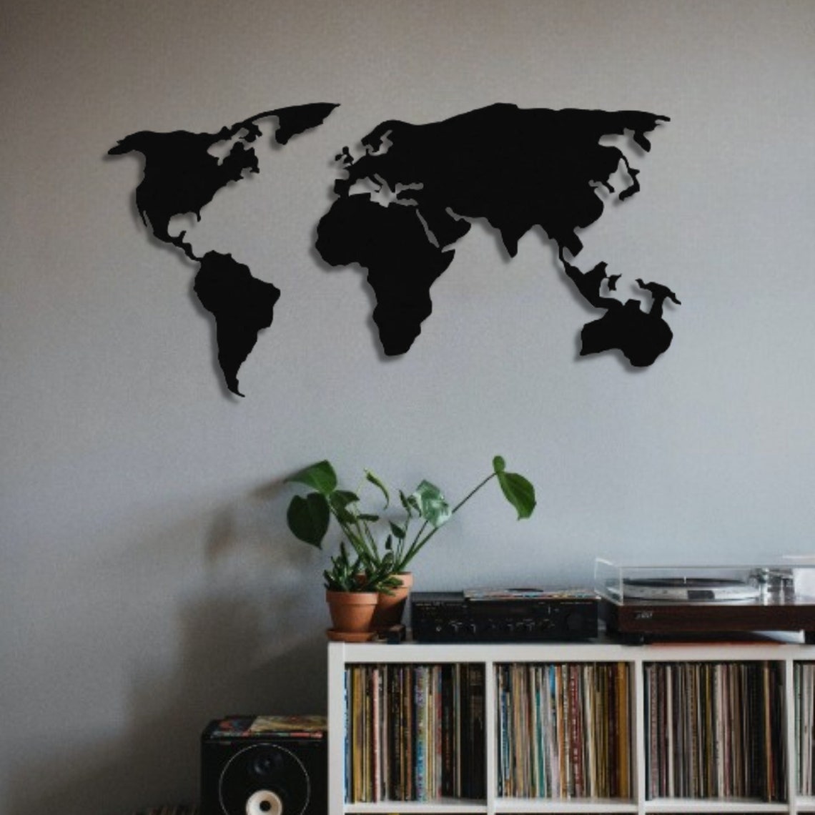 World Map Metal Wall Decor Metal World Map Wall Hangings - Etsy