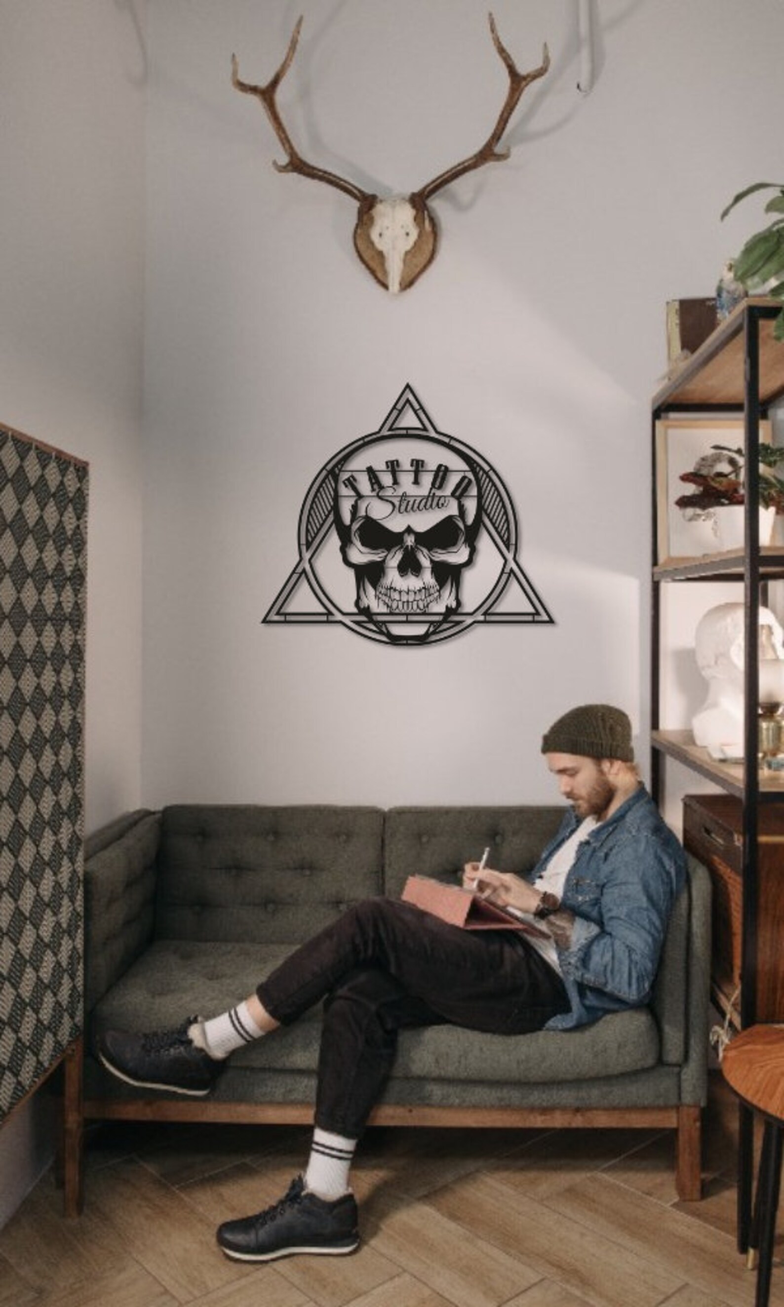 Custom Skull Tattoo Studio Metal Sign – Personalized Wall Art - Etsy