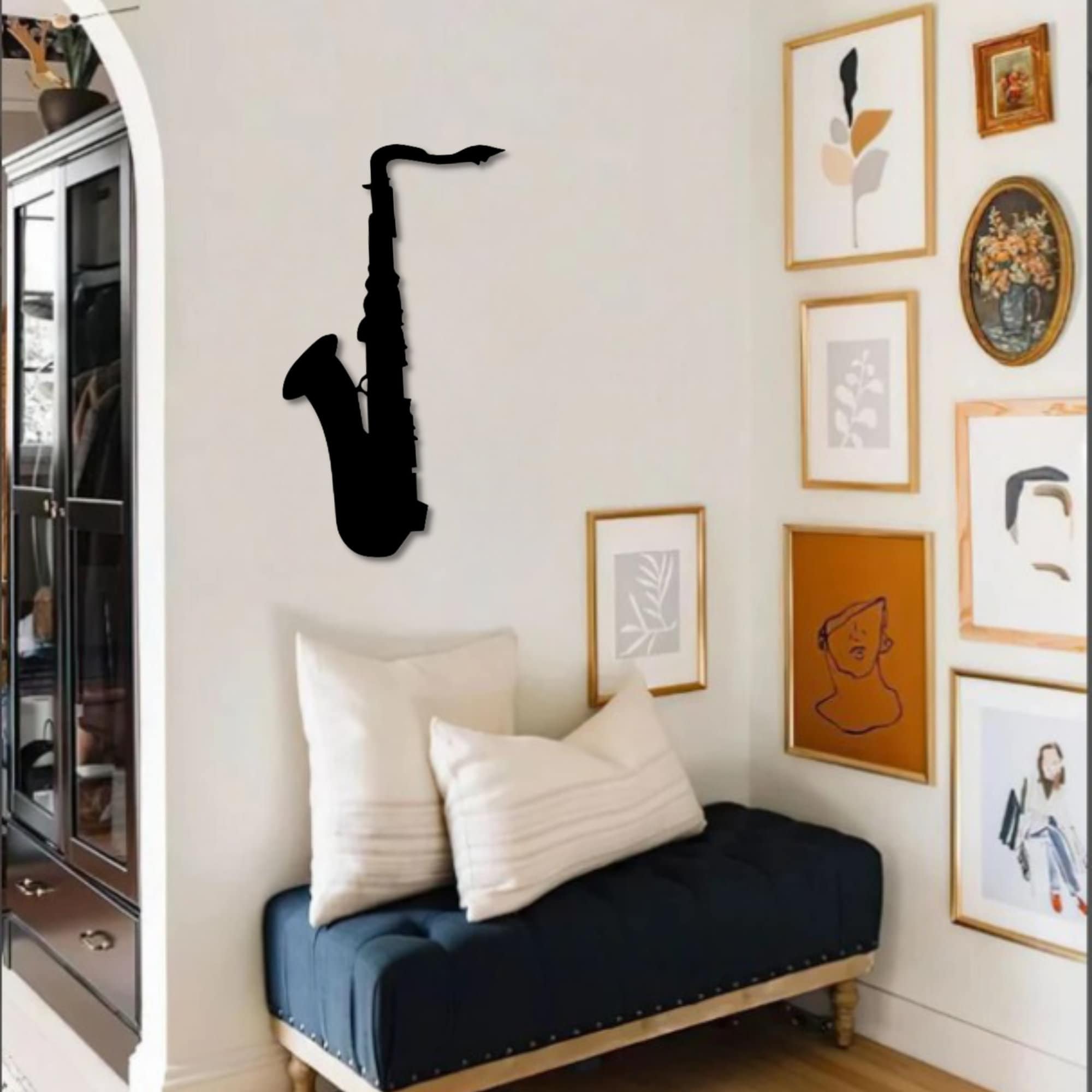 Saxophone Metal Wall Art Jazz Instrument Saxophone Home Sign - Etsy