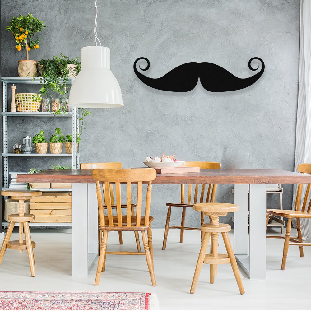 Mustache Metal Wall Art, Mustache Metal Wall Decor, Mustache Sign Art ...