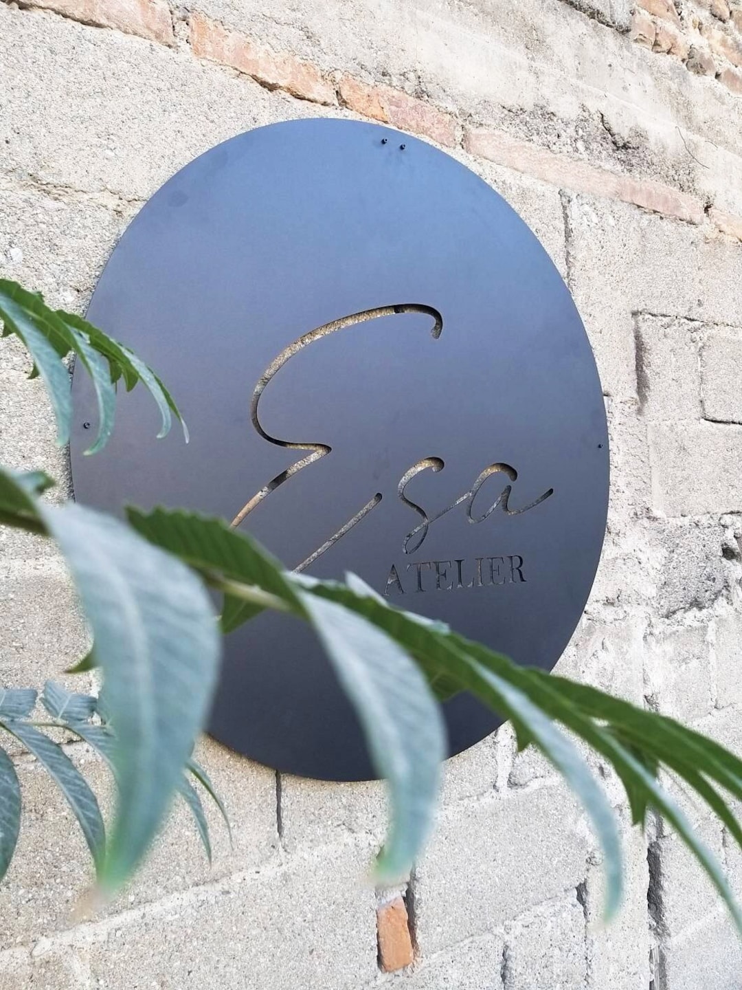 Custom Company Name Metal Wall Art, Custom Shop Name Metal Sign ...