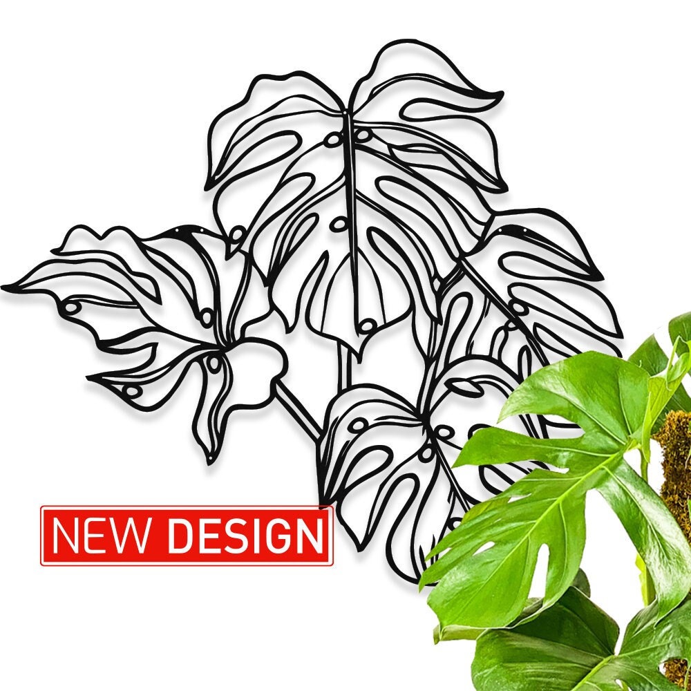 Outdoor Monstera Metal Art - Etsy