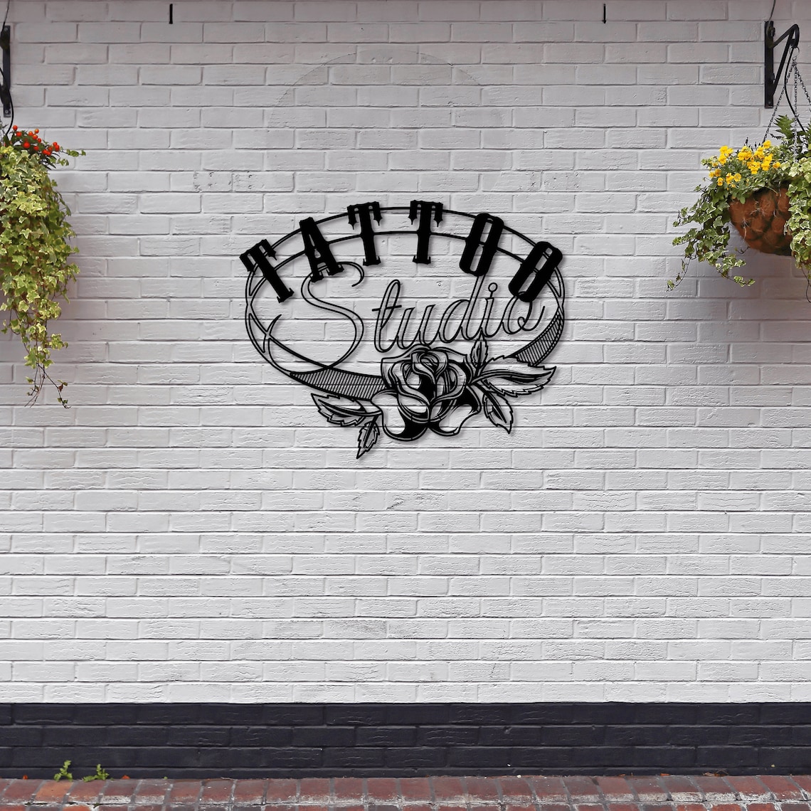 Tattoo Metal Wall Art Tattoo Wall Sign Tattoo Studio Sign - Etsy