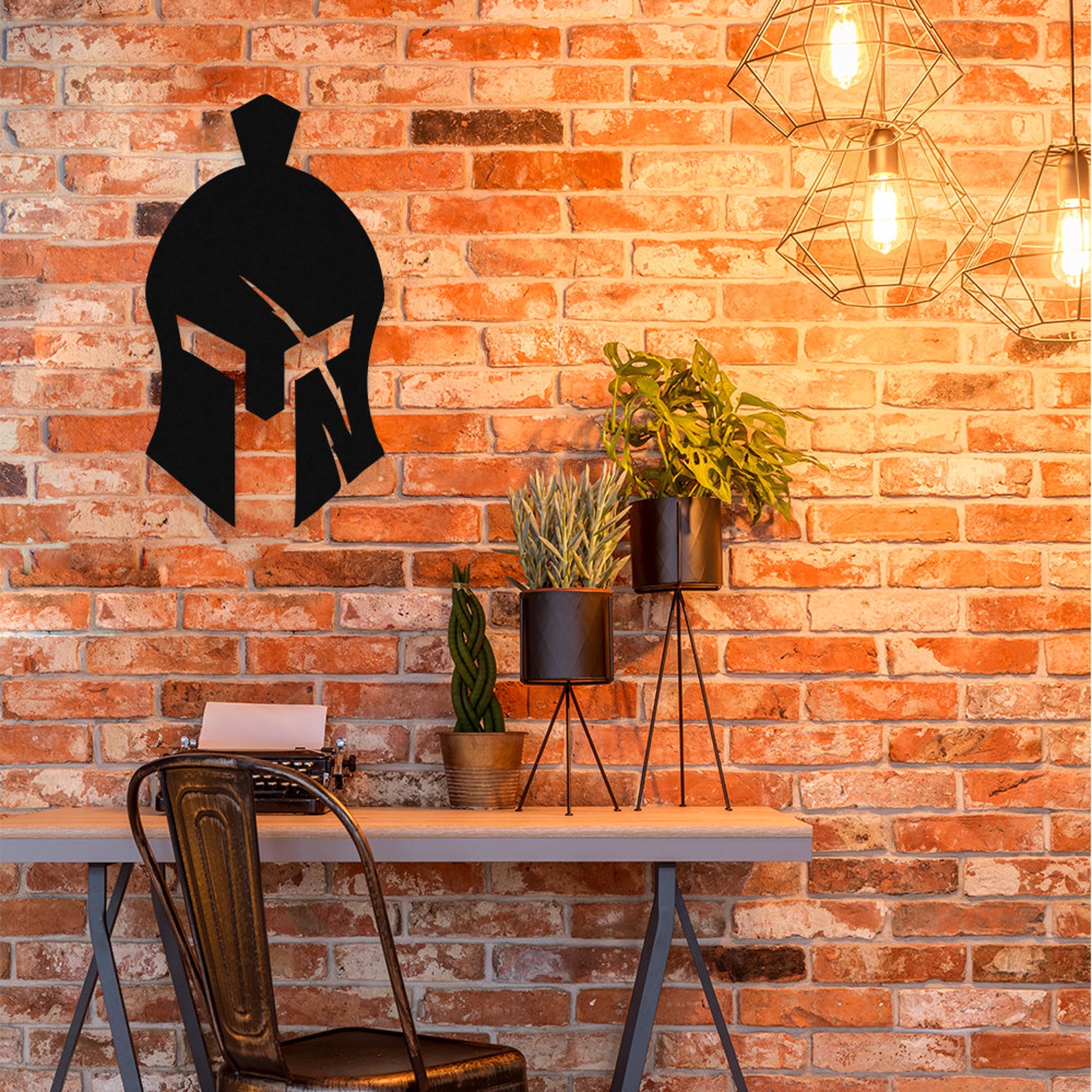 Spartan Helmet Metal Wall Art, Spartan Helmet Wall Decor, Antique ...