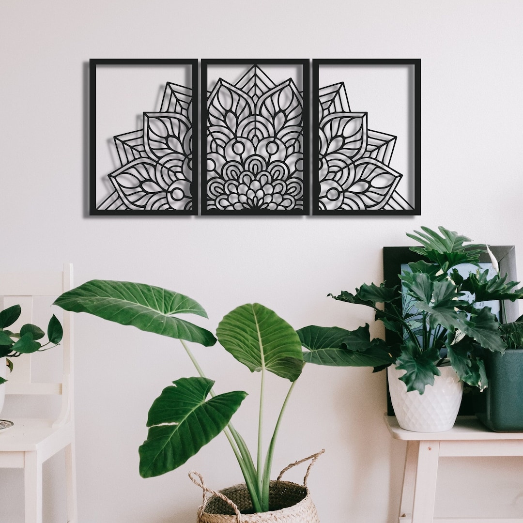 Mandala Metall Wand Kunst, Mandala Metall Wand-Dekor, Mandala Metall ...