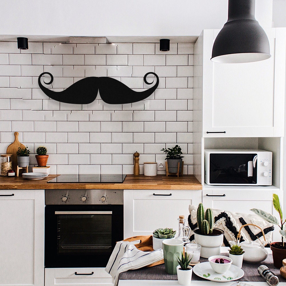Mustache Metal Wall Art, Mustache Metal Wall Decor, Mustache Sign Art ...