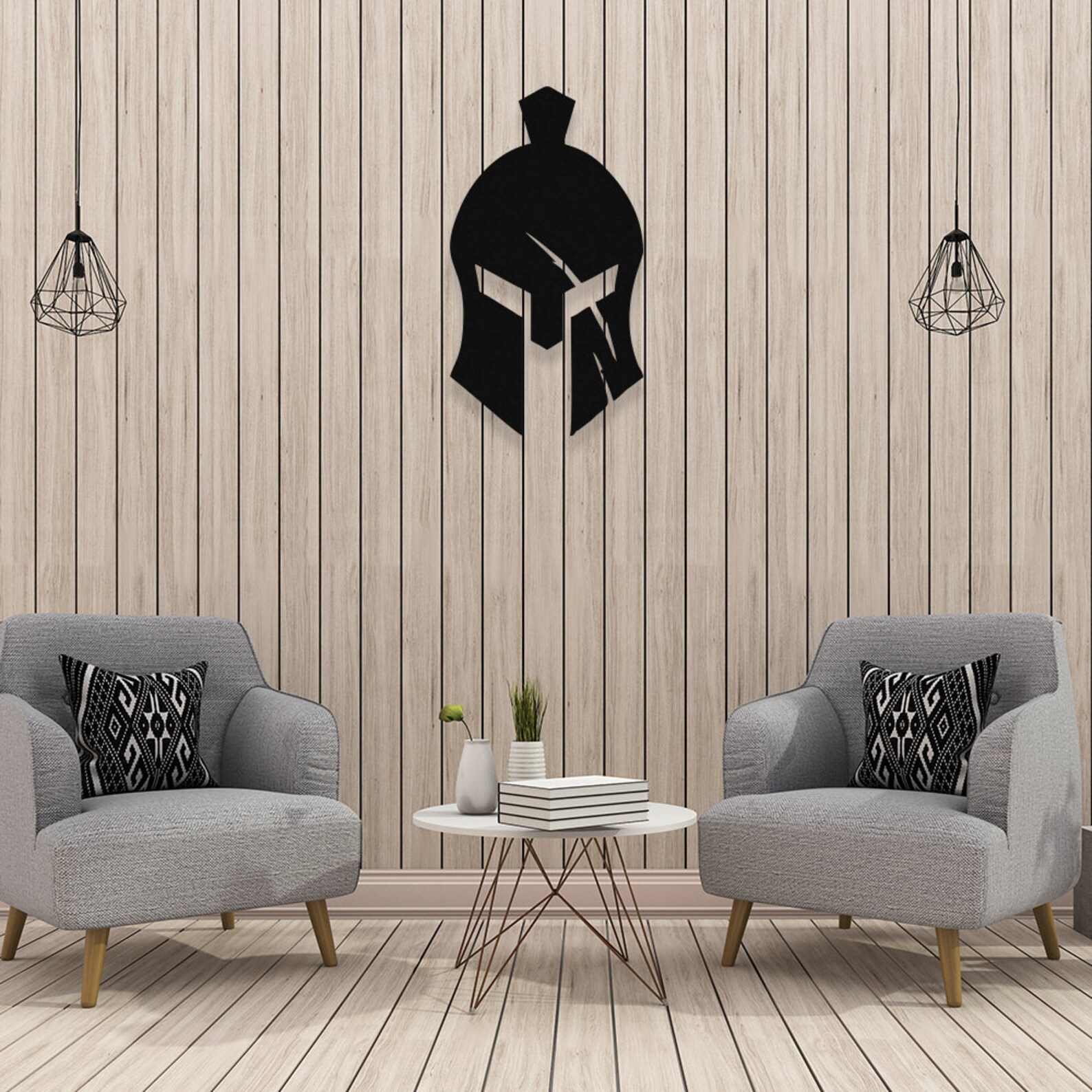 Spartan Helmet Metal Wall Art, Spartan Helmet Wall Decor, Antique ...