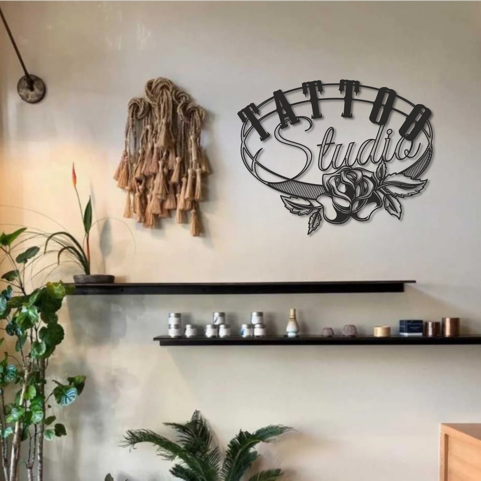 Tattoo Metal Wall Art Tattoo Wall Sign Tattoo Studio Sign - Etsy