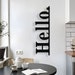 Vertical Metal Hello Sign Metal Wall Art Hello Sign Wall - Etsy
