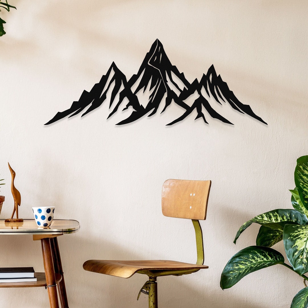 The Wild Natura Mountain Wall Art , Mountain Metal Decor, Mountain ...