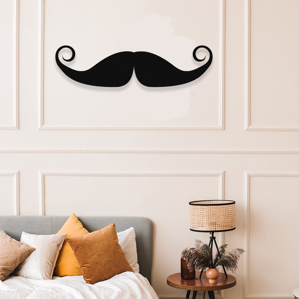 Mustache Metal Wall Art, Mustache Metal Wall Decor, Mustache Sign Art ...