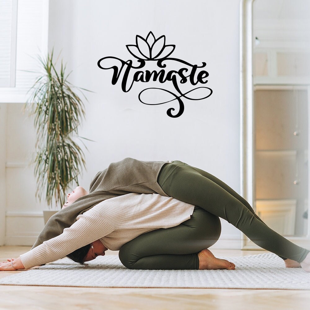 Namaste Lotus Metal Wall Art Namaste Lotus Metal Wall Decor - Etsy