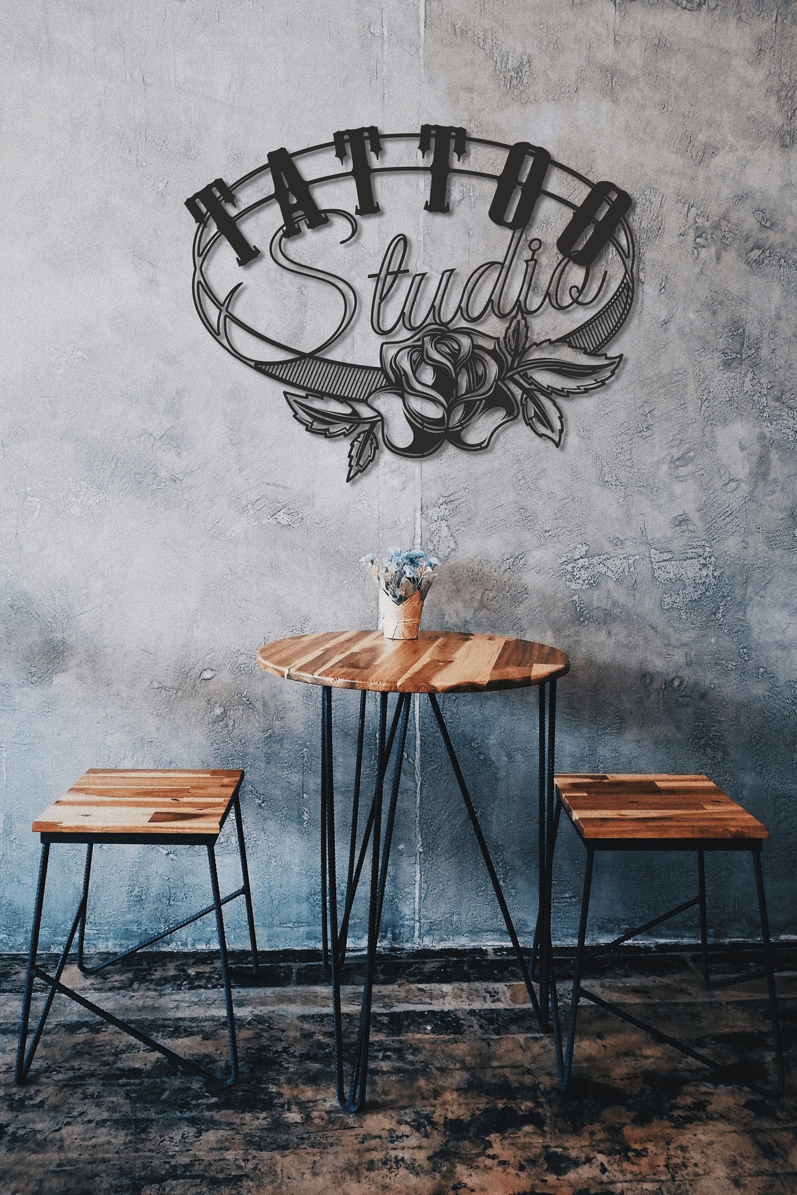 Tattoo Metal Wall Art Tattoo Wall Sign Tattoo Studio Sign - Etsy