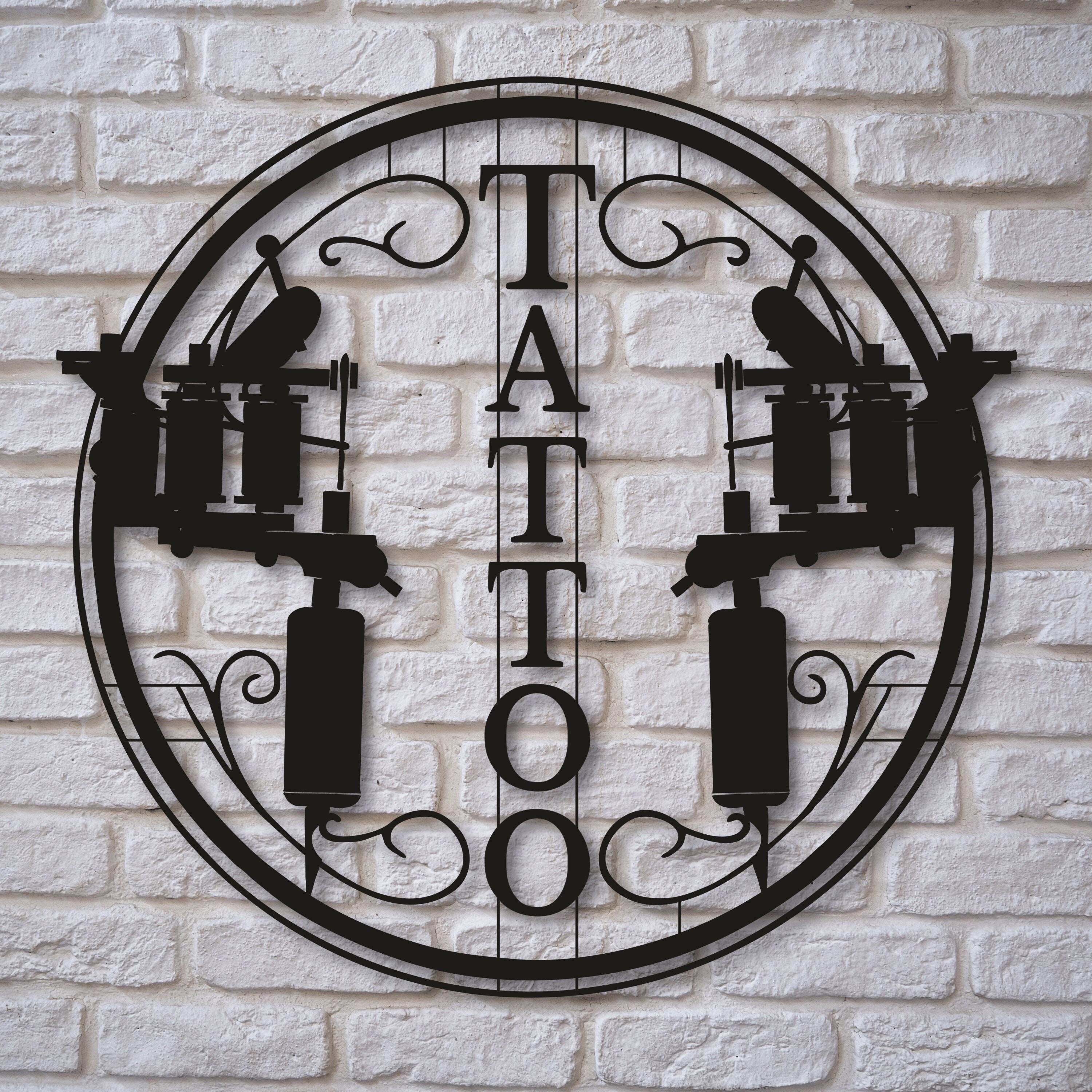 Tattoo Metal Wall Art Tattoo Wall Art Tattoo Artist Gift - Etsy