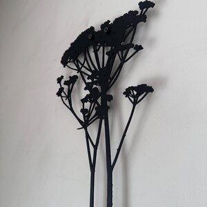 Parsnip Flower Metal Wall Art for Column, Modern Minimalist Floral ...