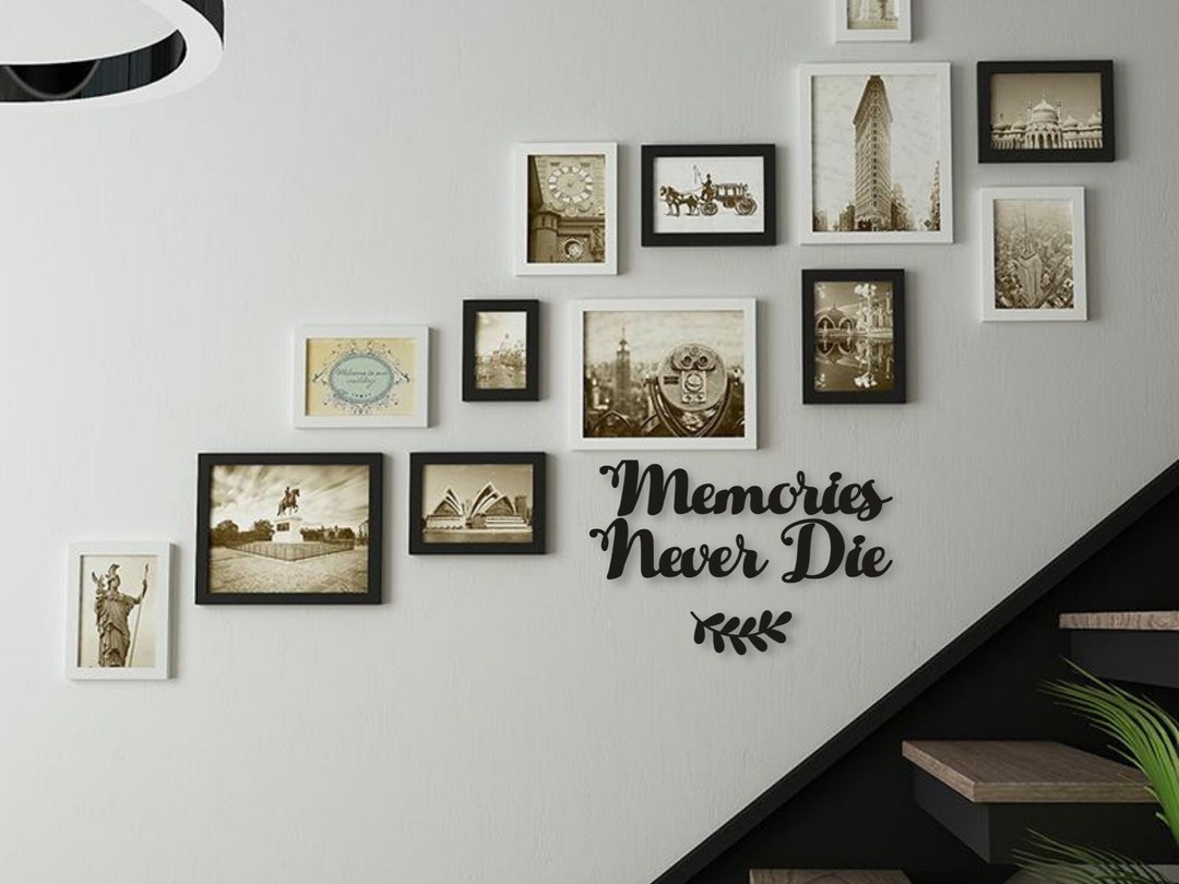 Wooden ''memories Never Die'' Sign Wood Wall - Etsy