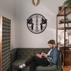 Tattoo Metal Wall Art, Tattoo Wall Art, Tattoo Artist Gift, Tattoo ...