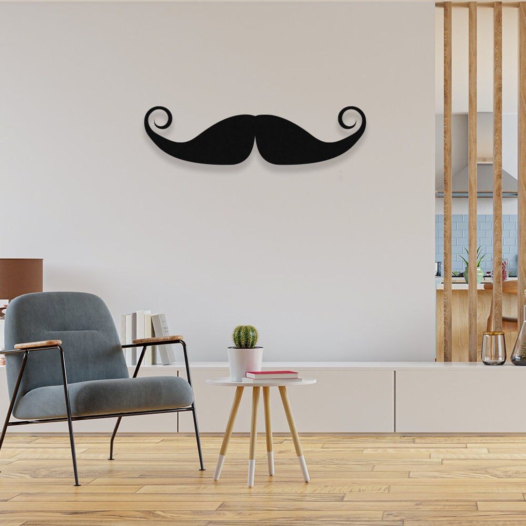 Mustache Metal Wall Art, Mustache Metal Wall Decor, Mustache Sign Art ...