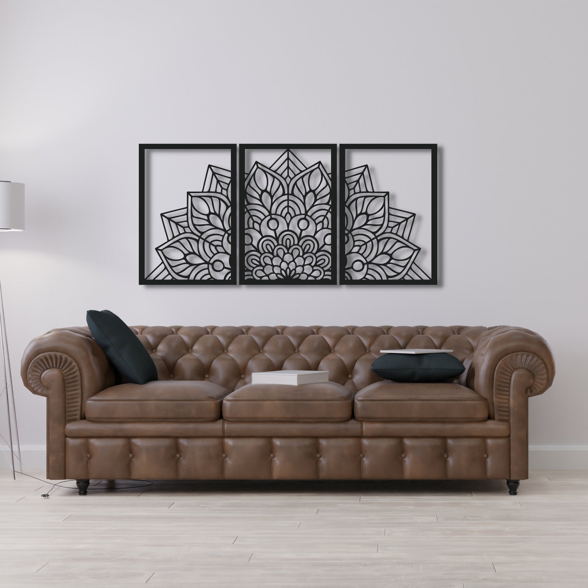 Mandala Metall Wand Kunst, Mandala Metall Wand-Dekor, Mandala Metall ...