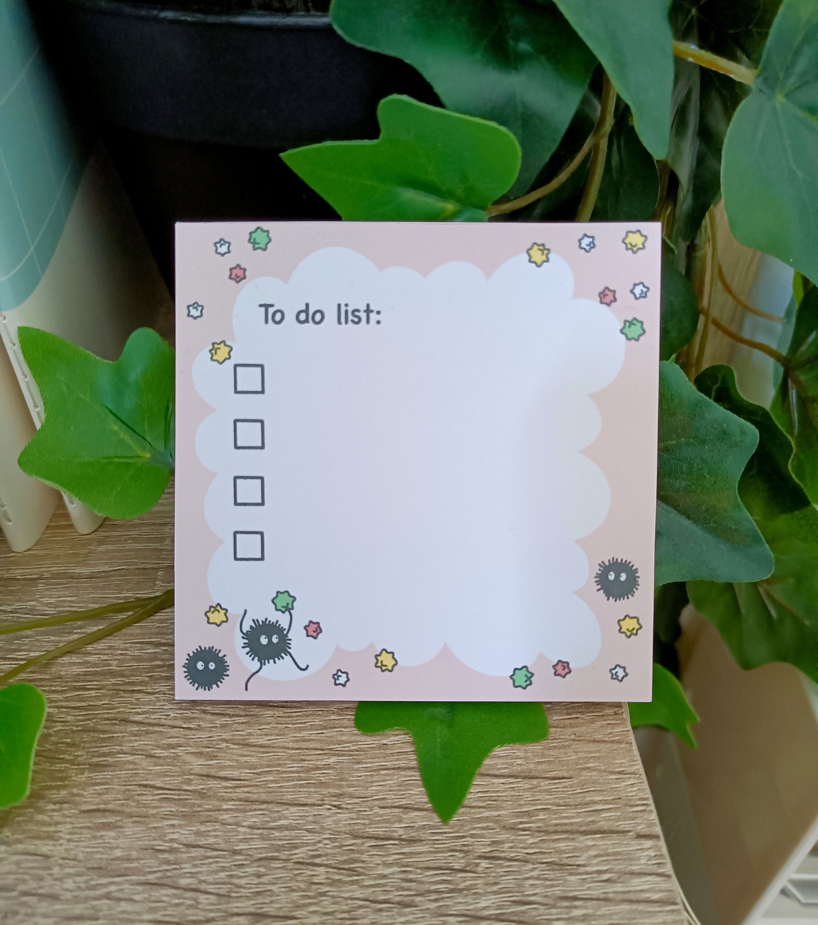 Cute Kawaii to Do List Note Pad Susuwatari Memo Pad - Etsy Australia