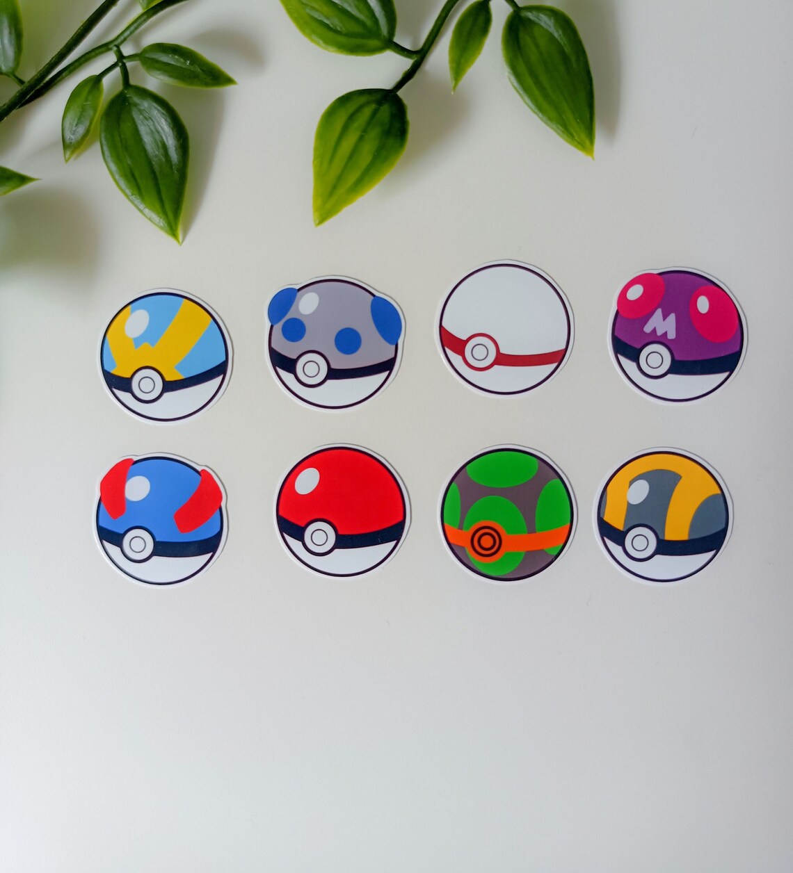 8pcs Pokeballs Pokemon Company Sticker Pack Vinyl Stickers - Etsy