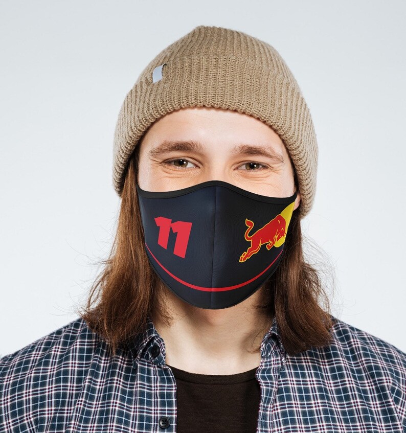 Red Bull Racing Face Mask Wasbaar herbruikbaar handgemaakt | Etsy