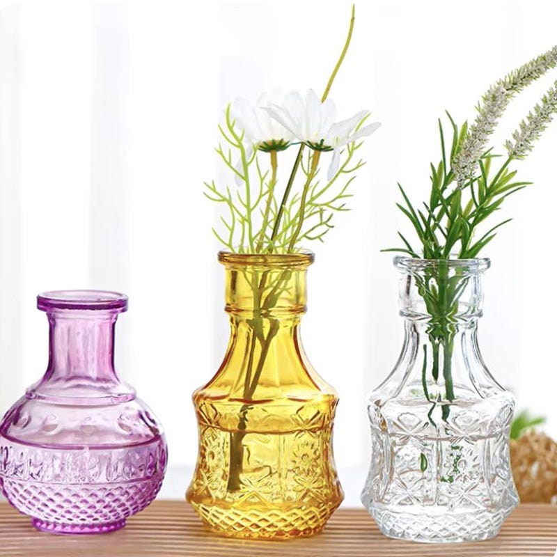 Color Glass Vase - Etsy