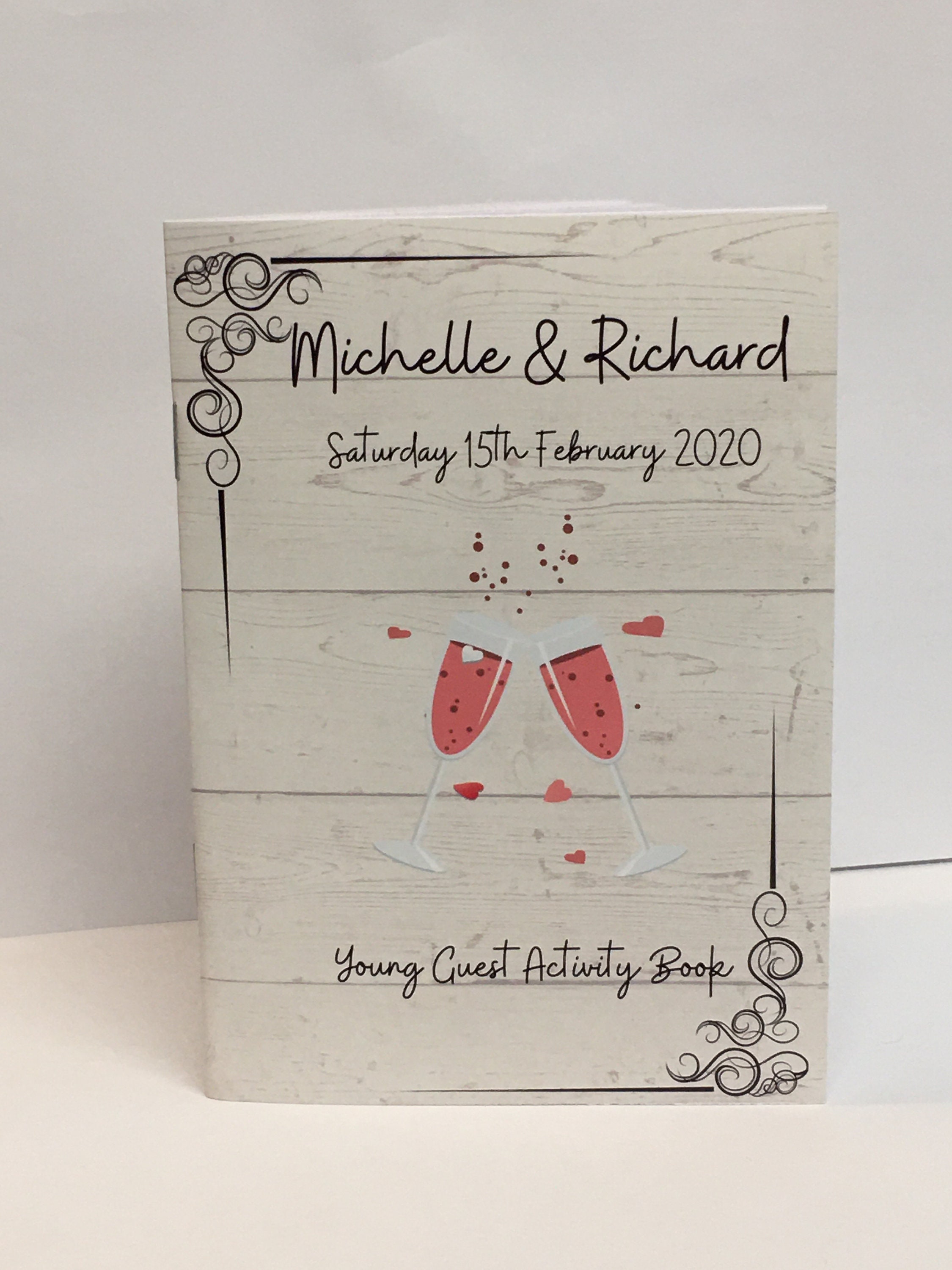 Personalised Kids Wedding Activity Books - Young Guest Activity Pack ...