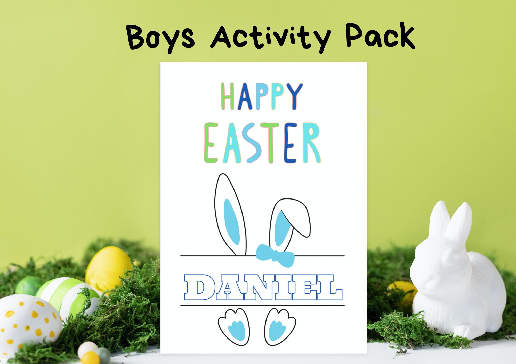 Kids Easter Activity Packs - Personalised - Etsy UK