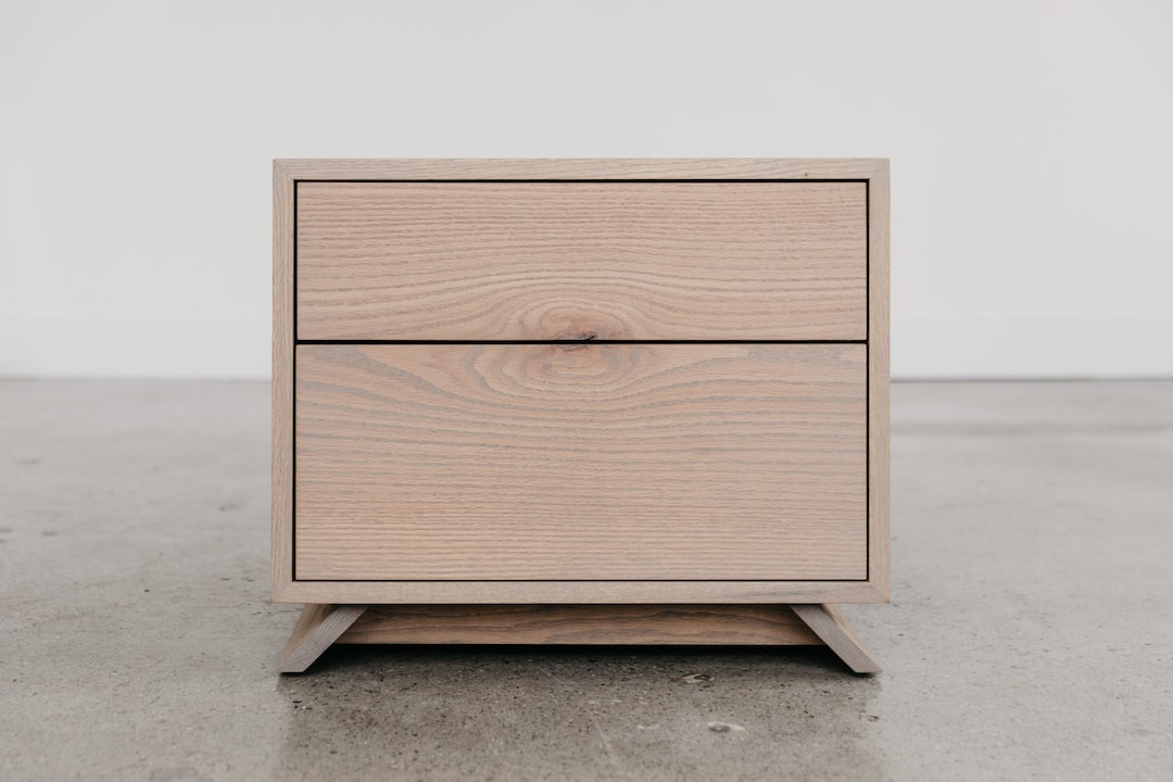 LYRA | Light White Oak Nightstand | Modern Minimalist Scandinavian - Etsy