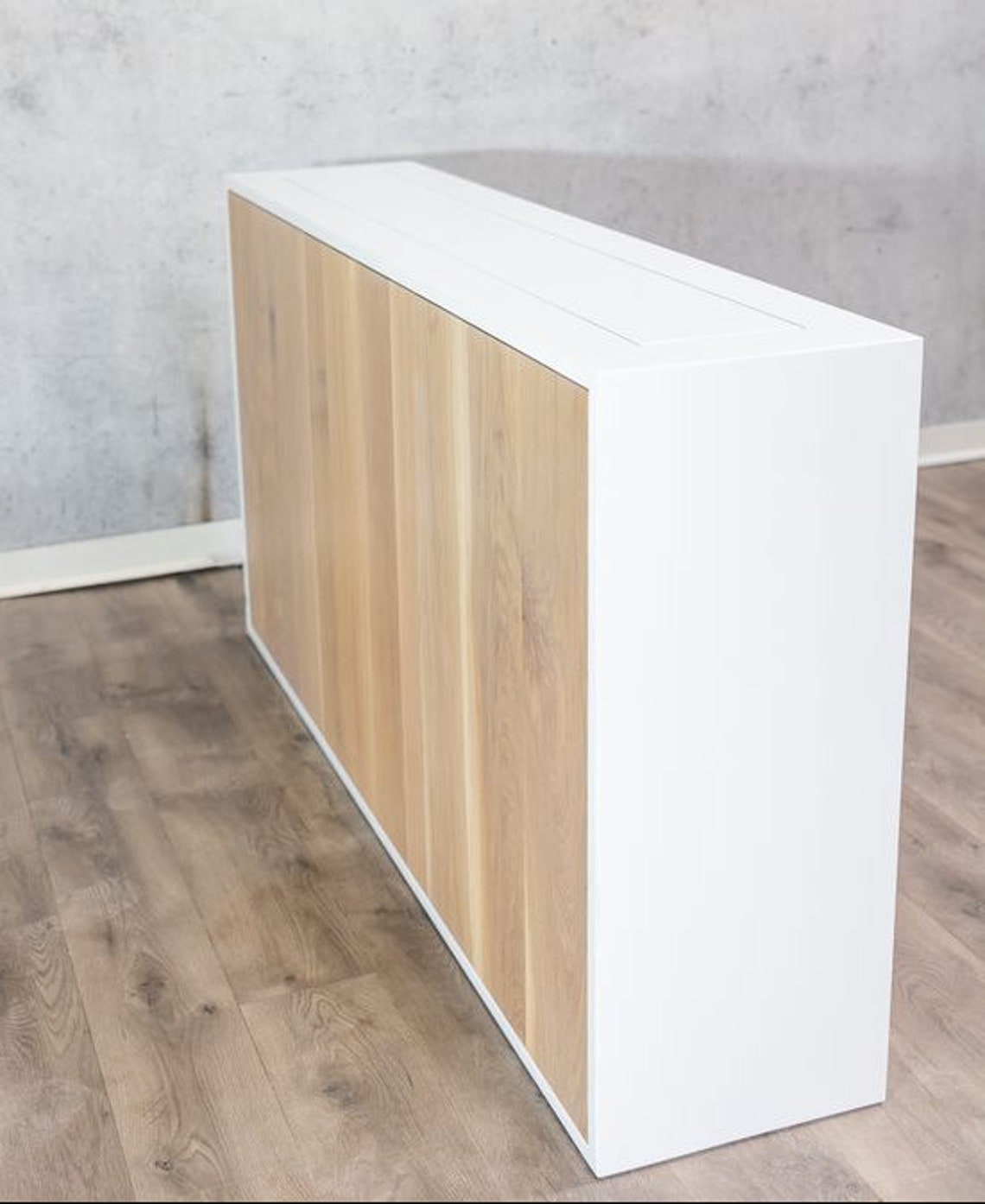 JAMI Hidden TV Lift Cabinet in White Oak - Etsy