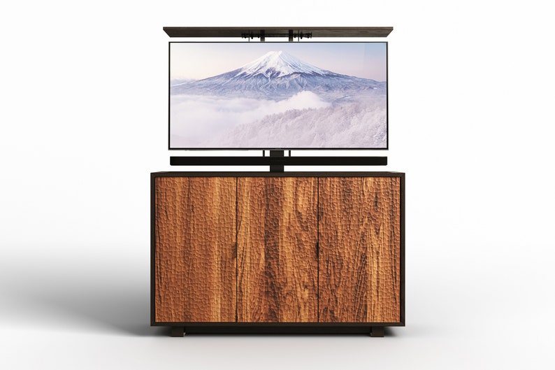 VON | Japanese Inspired Hidden TV Lift Cabinet - Etsy