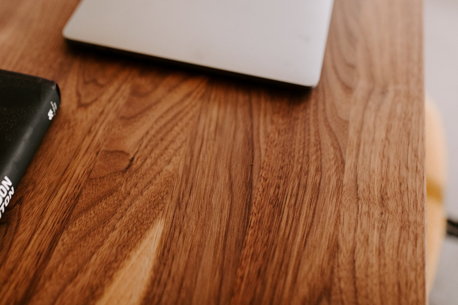 Minimalist Walnut Butcher Block Desk Small Computer Desk - Etsy