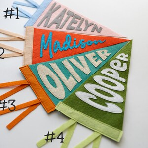 Personalized Name Pennant for Nursery Room Decor Baby Shower - Etsy