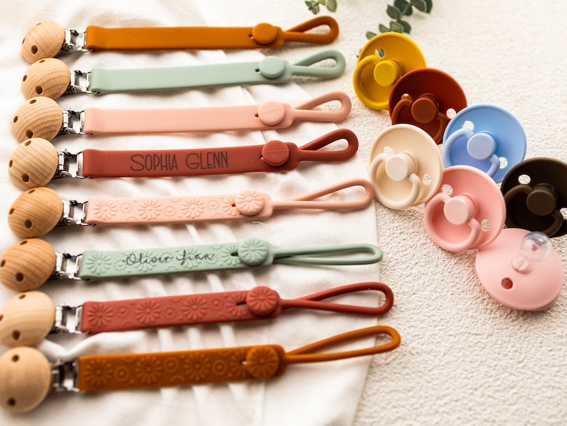 Personalized Pacifier Clip Name Pacifier Holder - Etsy